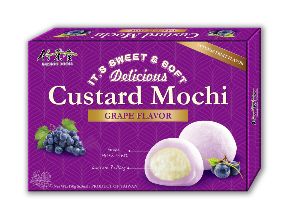 CUSTARD MOCHI - GRAPES - Hom Mali